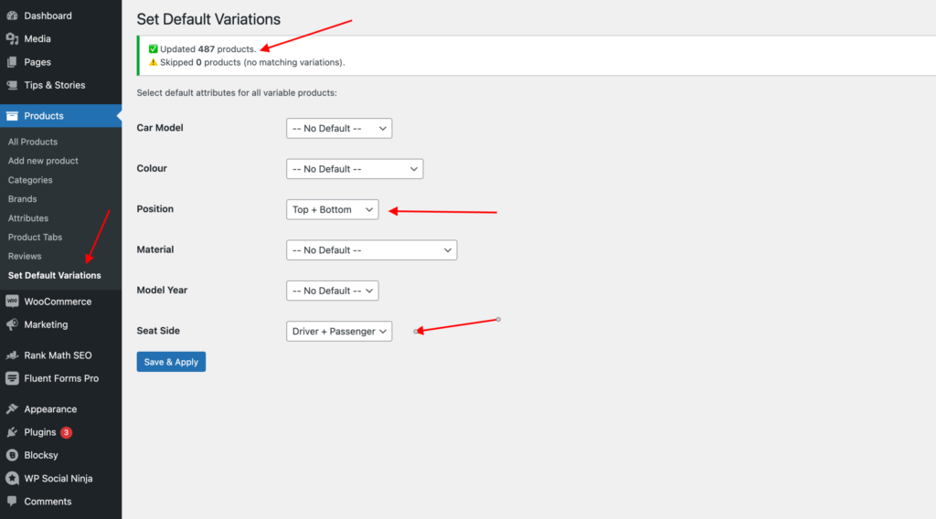 How to Set/Reset Default Variation for Woo Products in Bulk - WP Blocks Dev